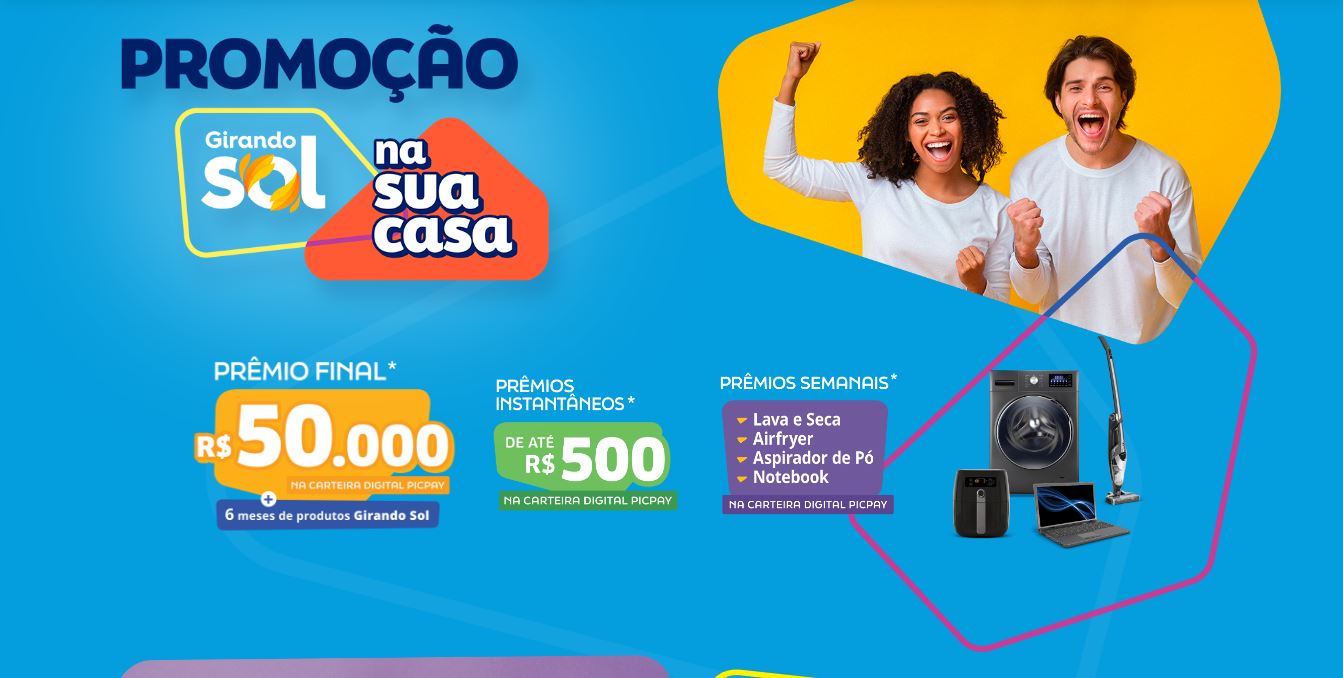Promoção Girando Sol: Prêmios para sua Casa no RS