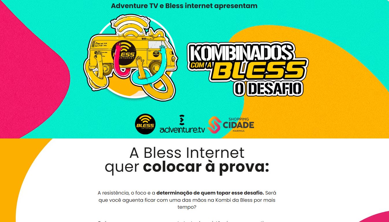 R$15 mil no desafio da Kombi com a Bless