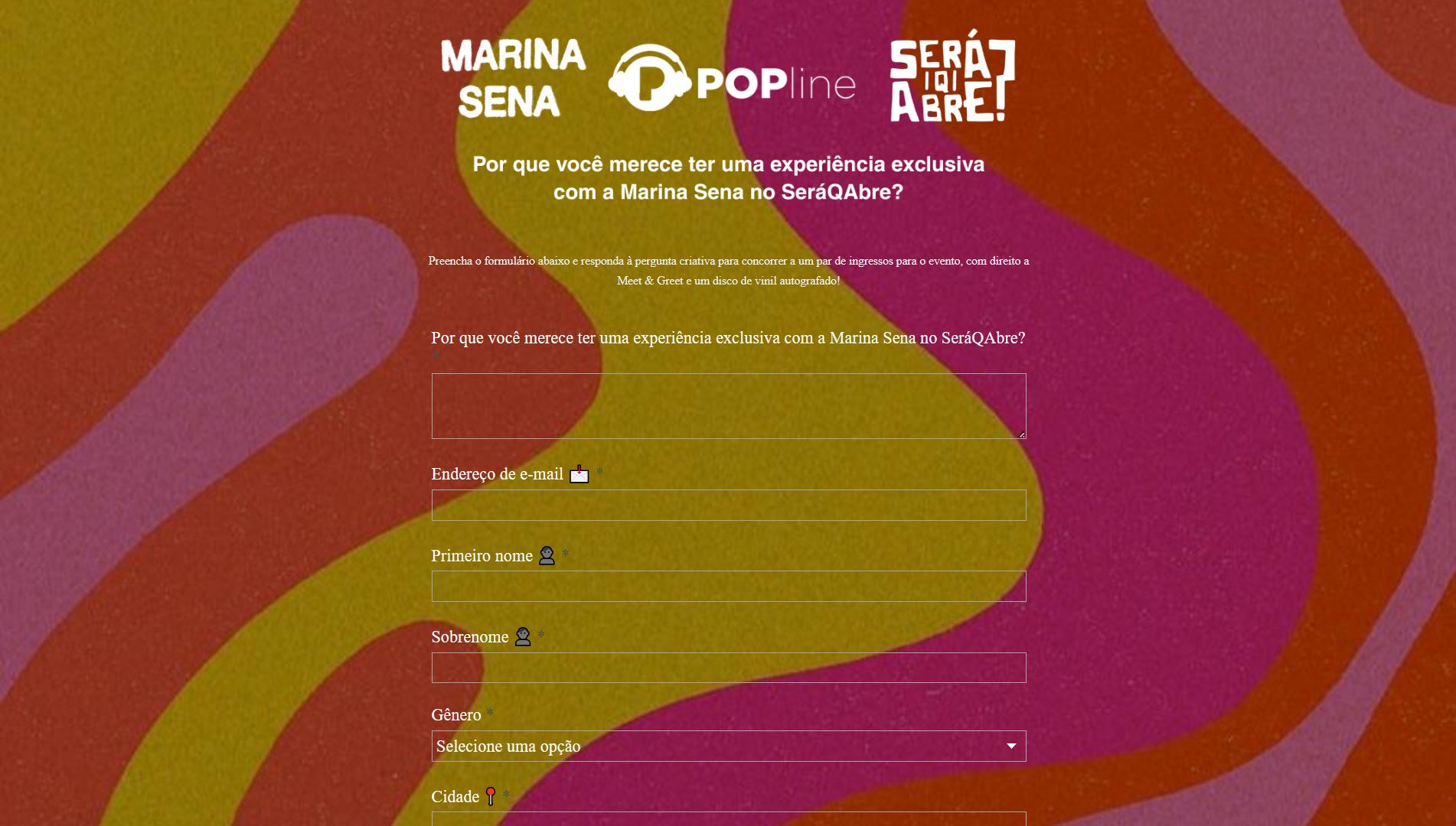 Experiência exclusiva com Marina Sena no SeráQAbre 🆓